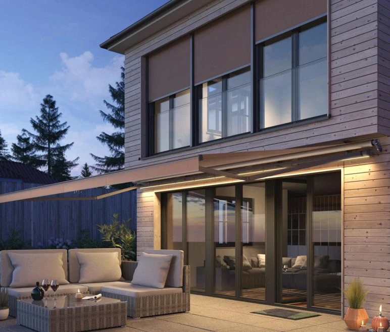 Exterior Electric Blinds For Home Outdoor Living Lexblinds